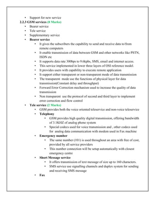 Unit II -Mobile telecommunication systems | PDF | Computer Networking | Computing