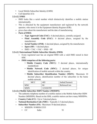 Unit II -Mobile telecommunication systems | PDF