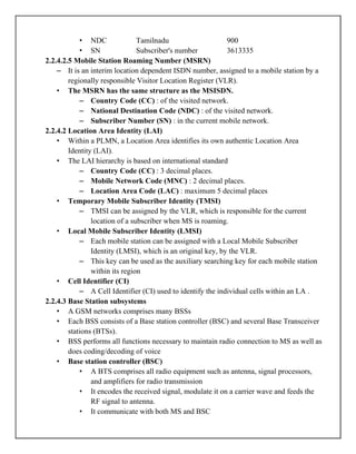 Unit II -Mobile telecommunication systems | PDF