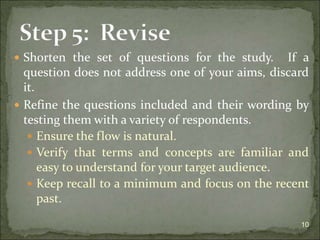 Marketing Research, steps in preparing questionnaire, BBA Osmania ...