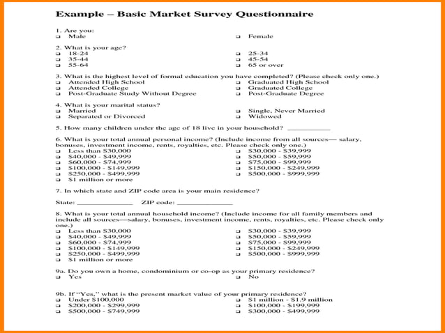 Marketing Research, steps in preparing questionnaire, BBA Osmania ...