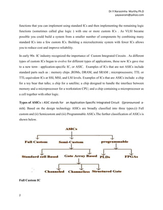 Semi Custom Integrated Circuit Design | DOCX