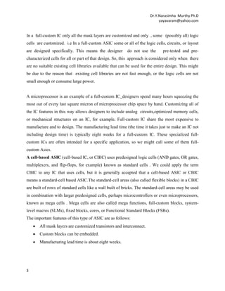 Semi Custom Integrated Circuit Design | DOCX