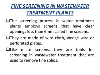 UNIT-II-WASTE WATER TREATMENT PROCESSES.pptx