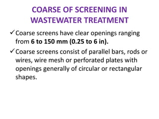 UNIT-II-WASTE WATER TREATMENT PROCESSES.pptx