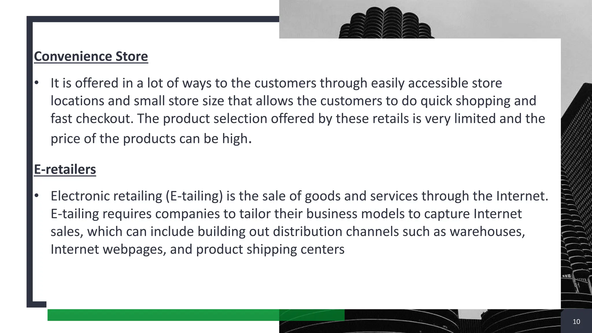 Traditional and modern formats of retail business | PPTX