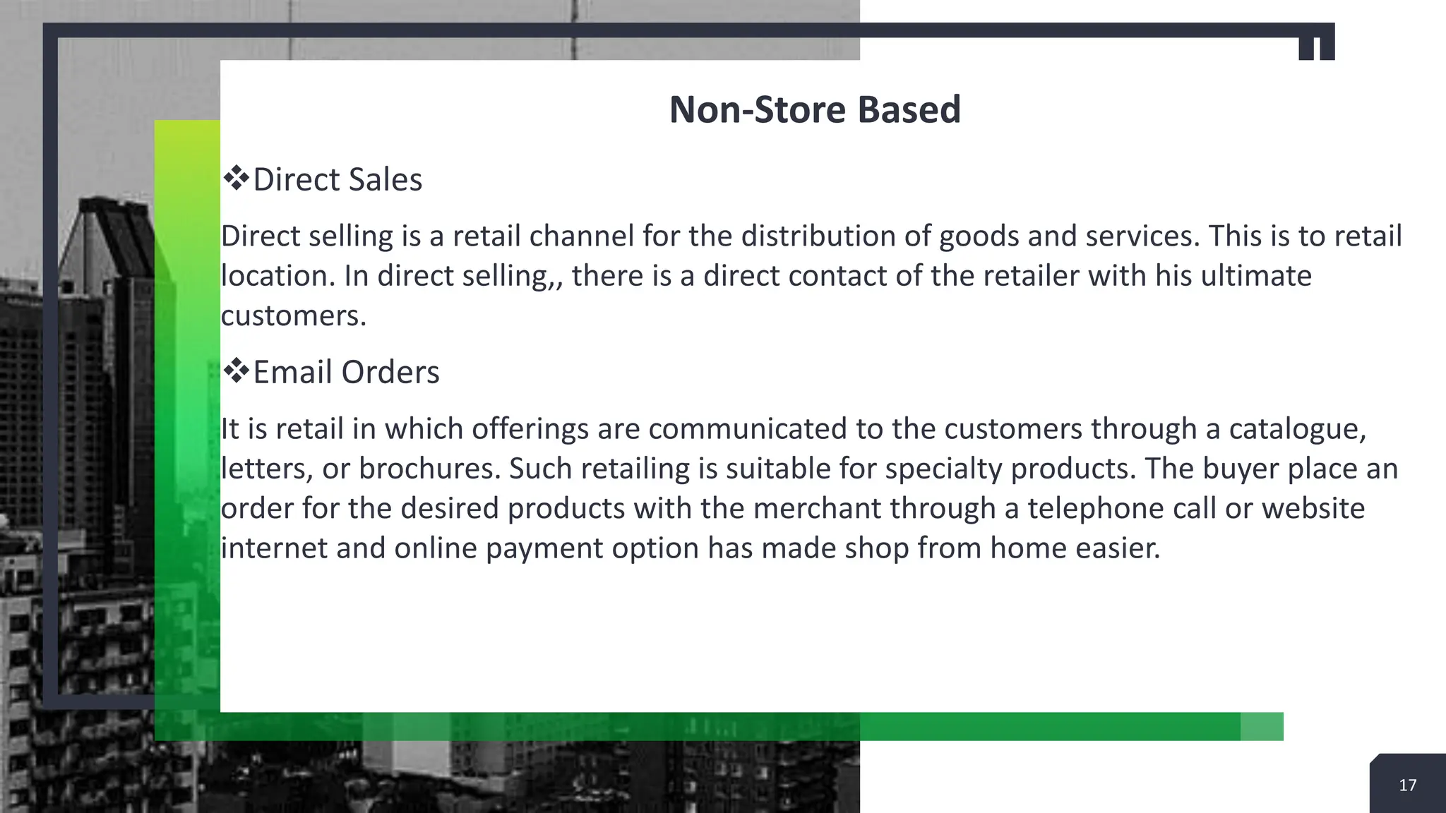 Traditional and modern formats of retail business | PPTX