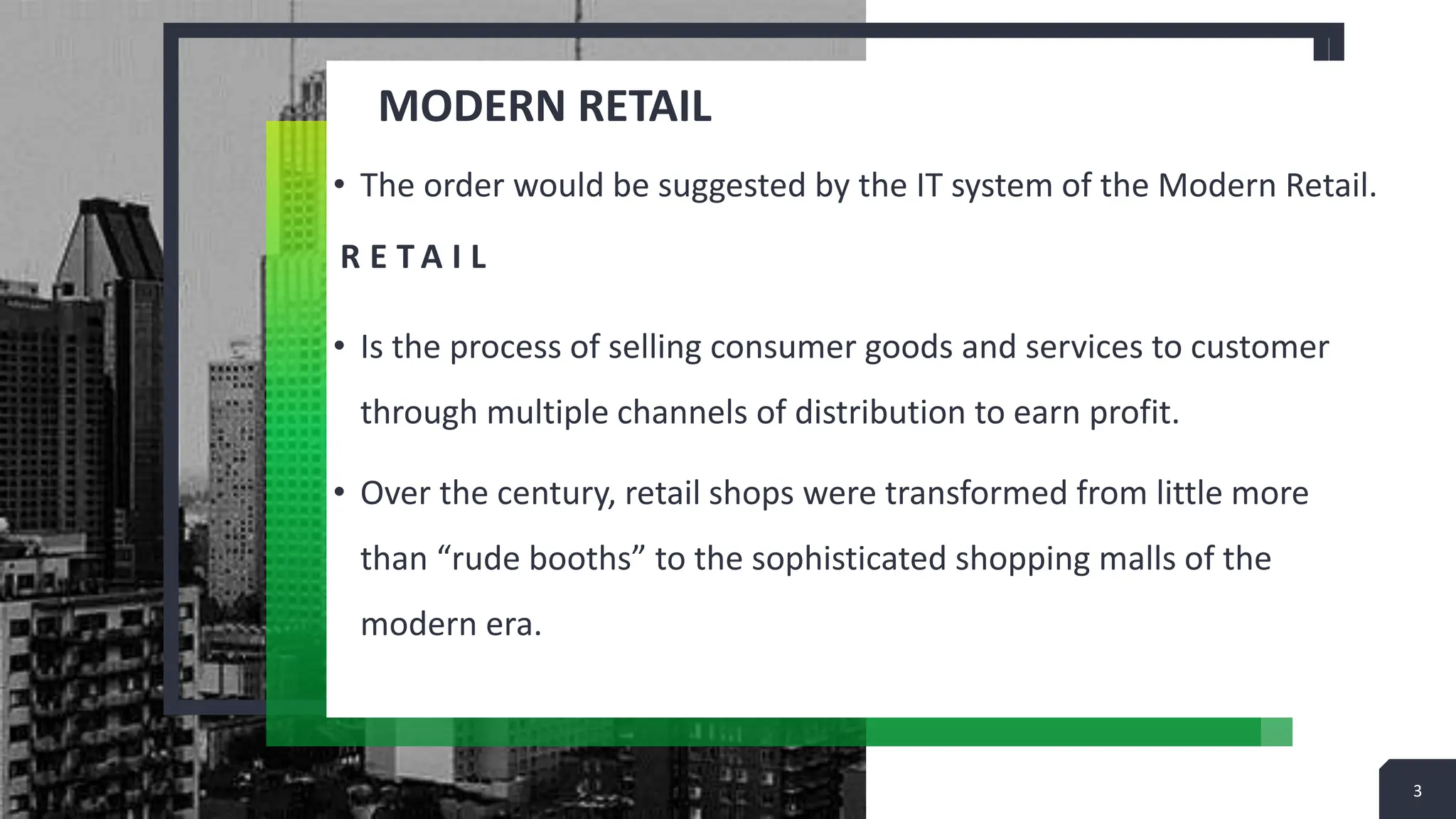 Traditional and modern formats of retail business | PPTX