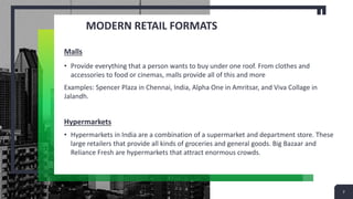 Traditional and modern formats of retail business | PPTX