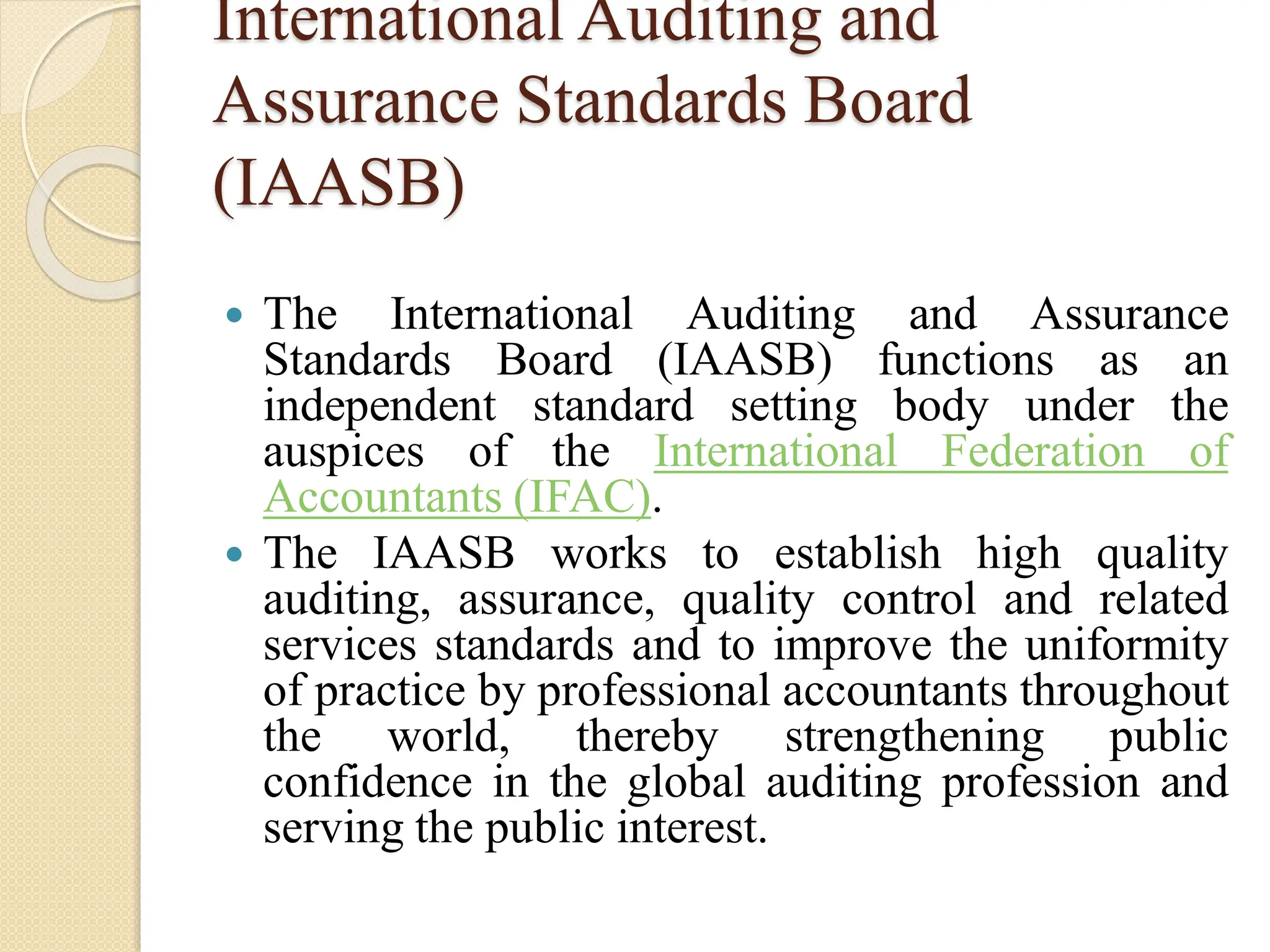 Auditing and Assurance Standards boards in India | PDF