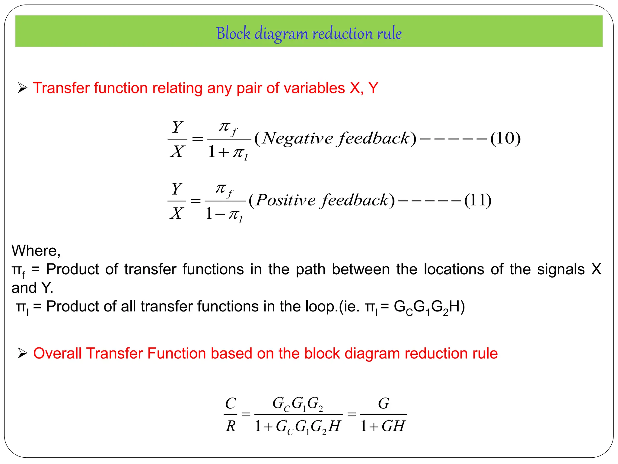 Closed loop control systems block diagrams | PPTX