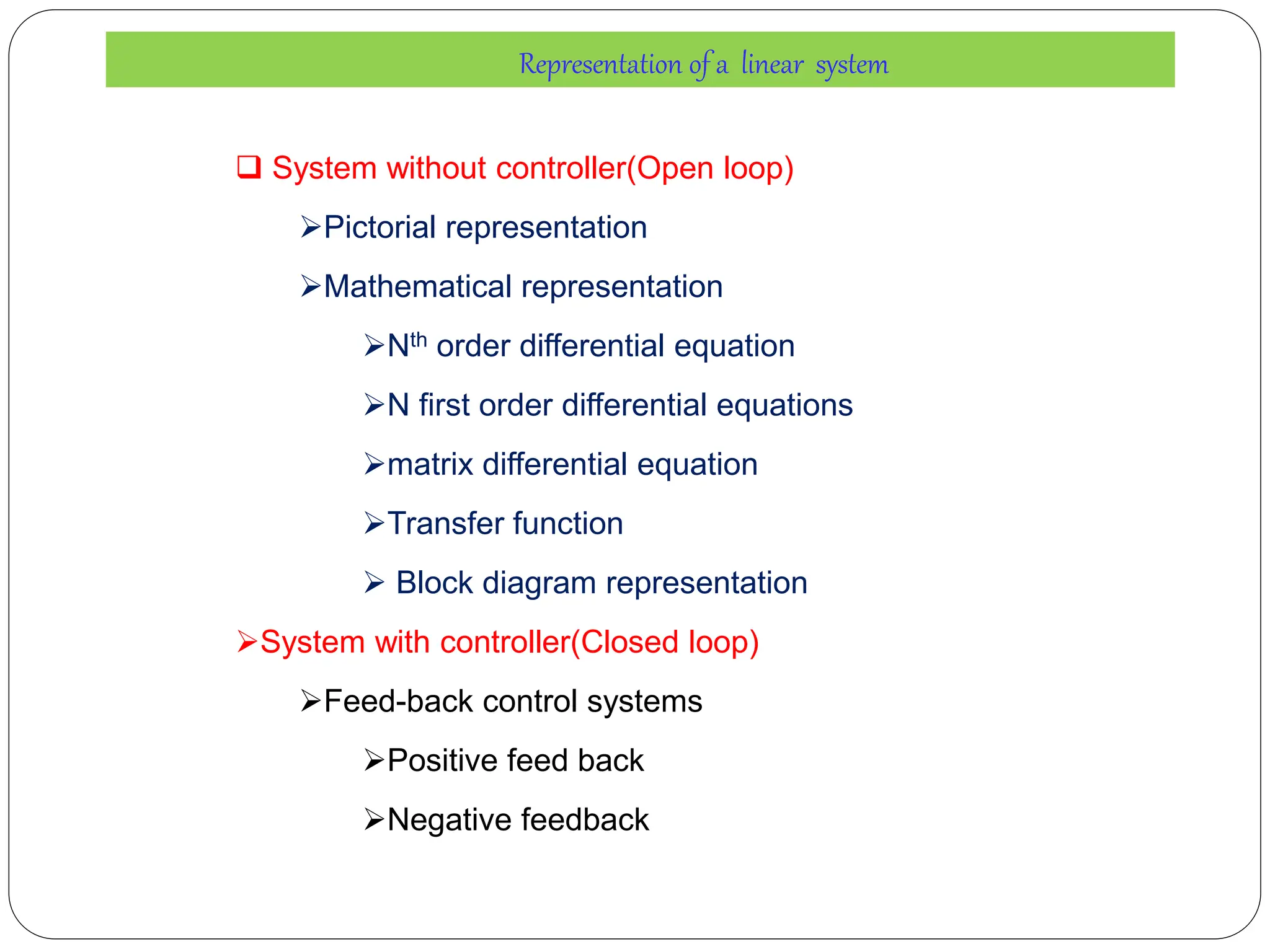 Closed loop control systems block diagrams | PPTX