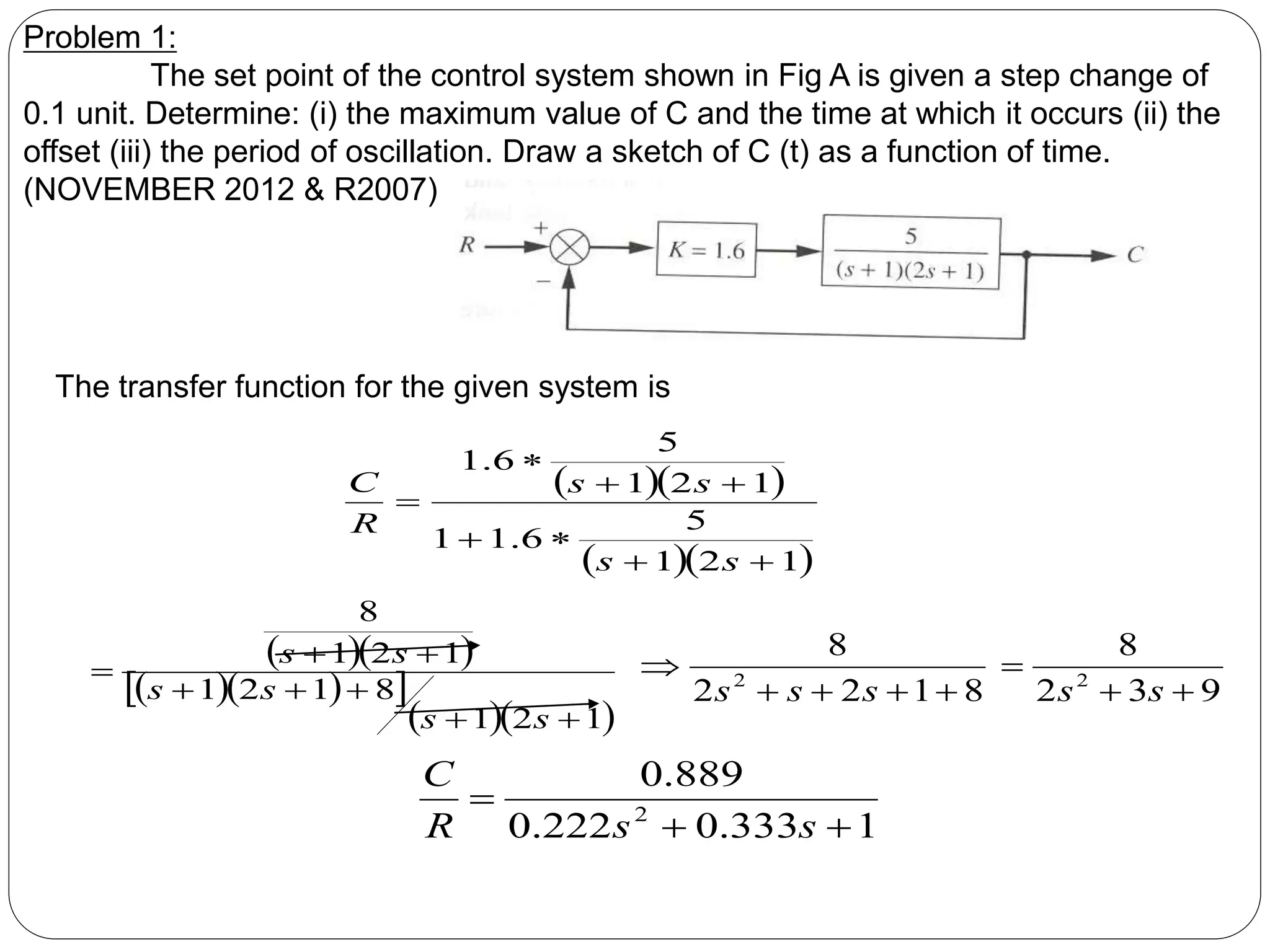 Closed loop control systems block diagrams | PPTX