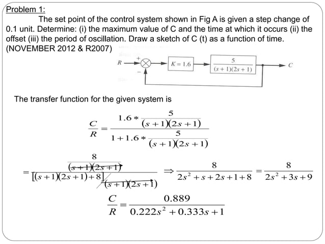 Closed loop control systems block diagrams | PPTX