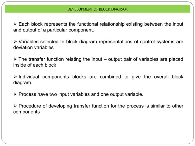Closed loop control systems block diagrams | PPTX