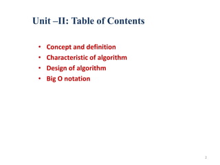 Unit ii algorithm | PPT