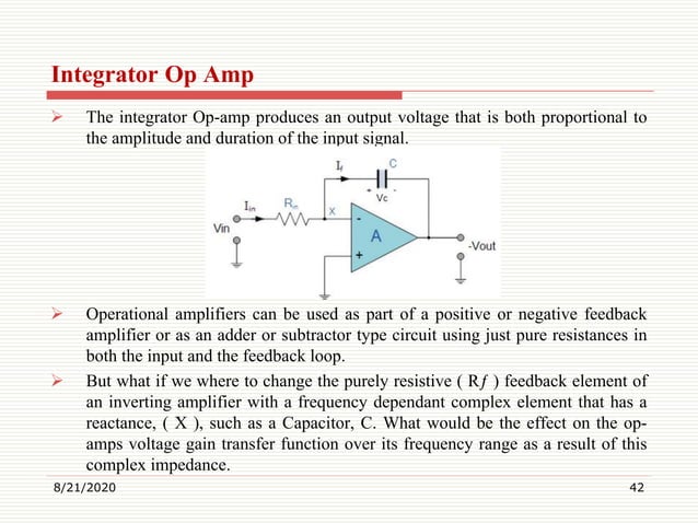 Unit-II Applications of Operational Amplifier | PPT