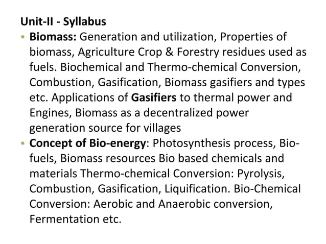 BioMass - Generation and Utilization | PPTX