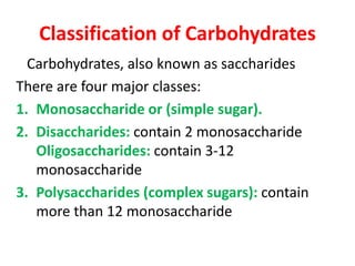 UNIT- II CARBOHYDRATES PPT FOR SEM IInd SEM | PPTX