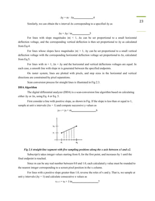 Computer Graphics Unit 2 | PDF