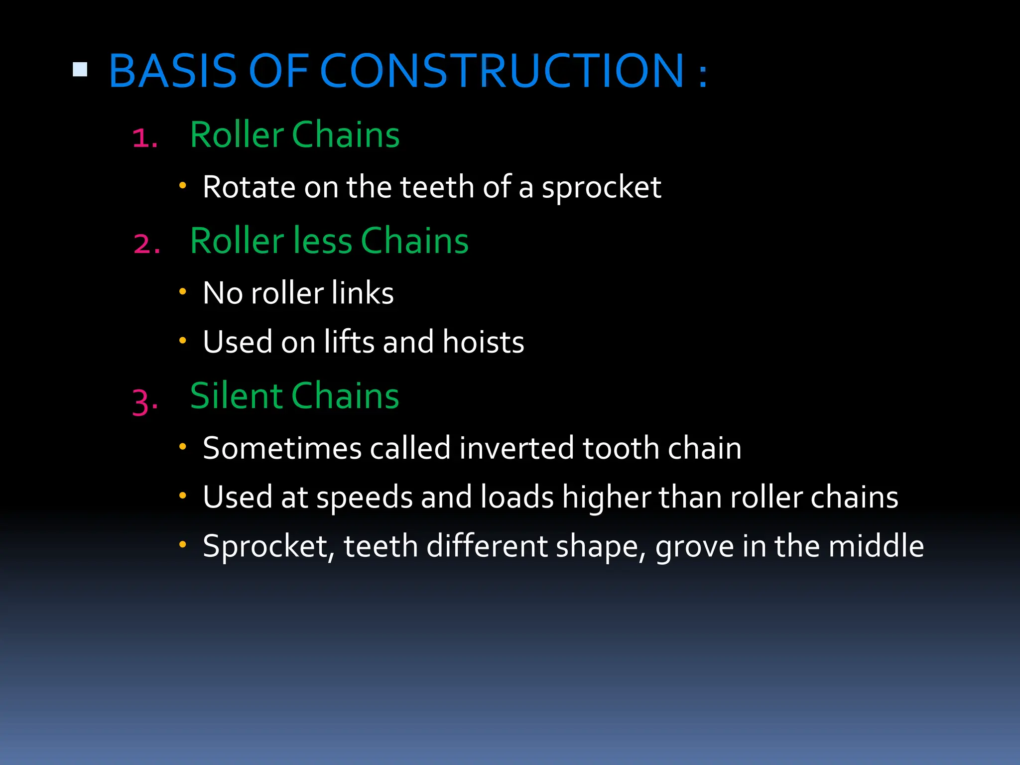 Unit-II chain drives transmission mechanics of machine | PPTX