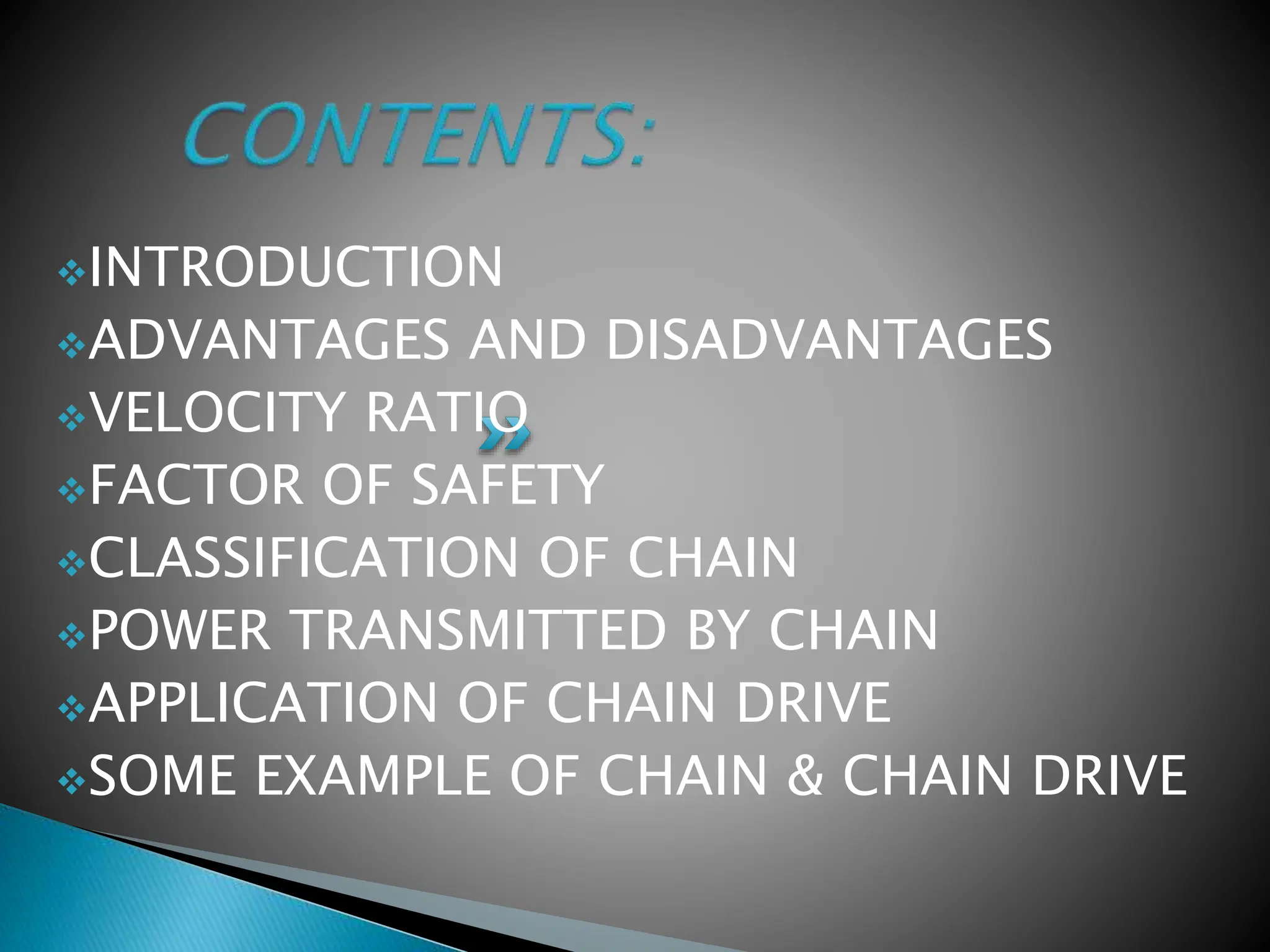 Unit-II chain drives transmission mechanics of machine | PPTX