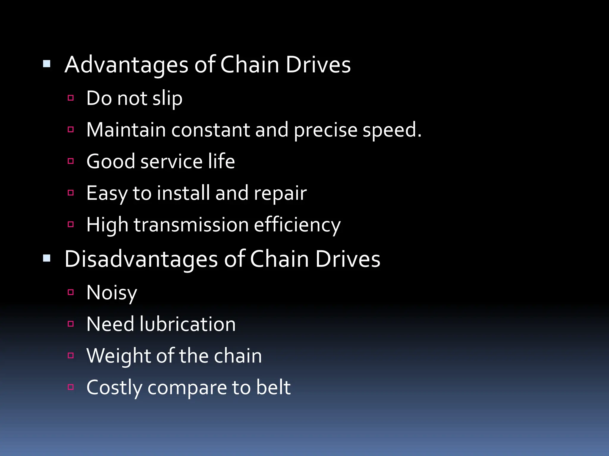 Unit-II chain drives transmission mechanics of machine | PPTX