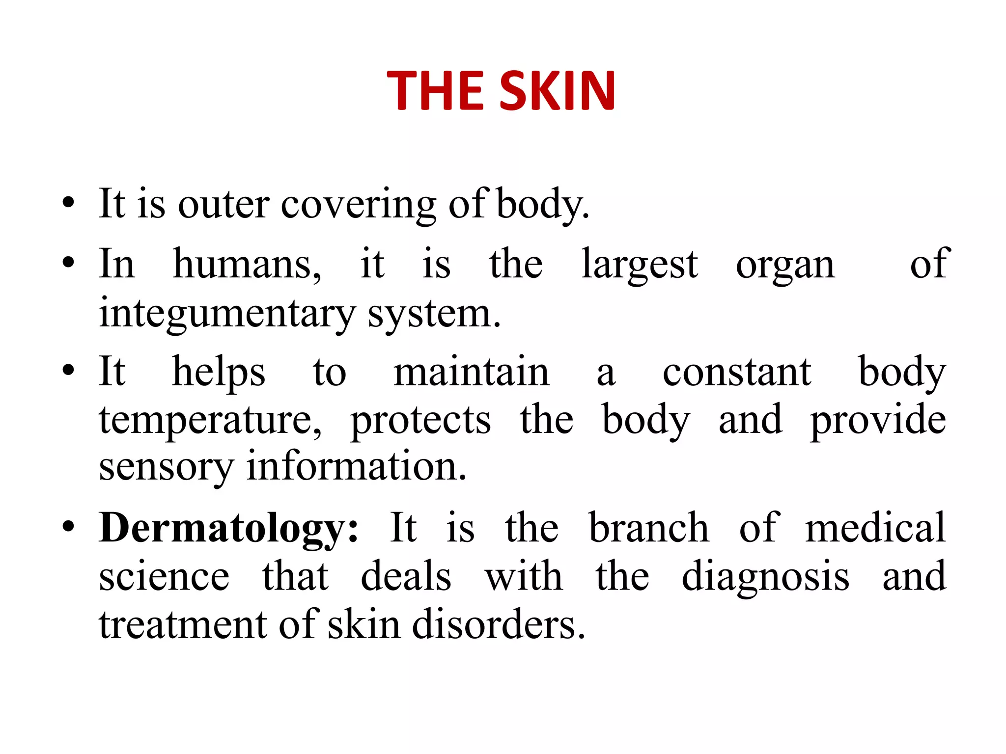 Unit II, Chapter-1-Integumentary System | PPTX