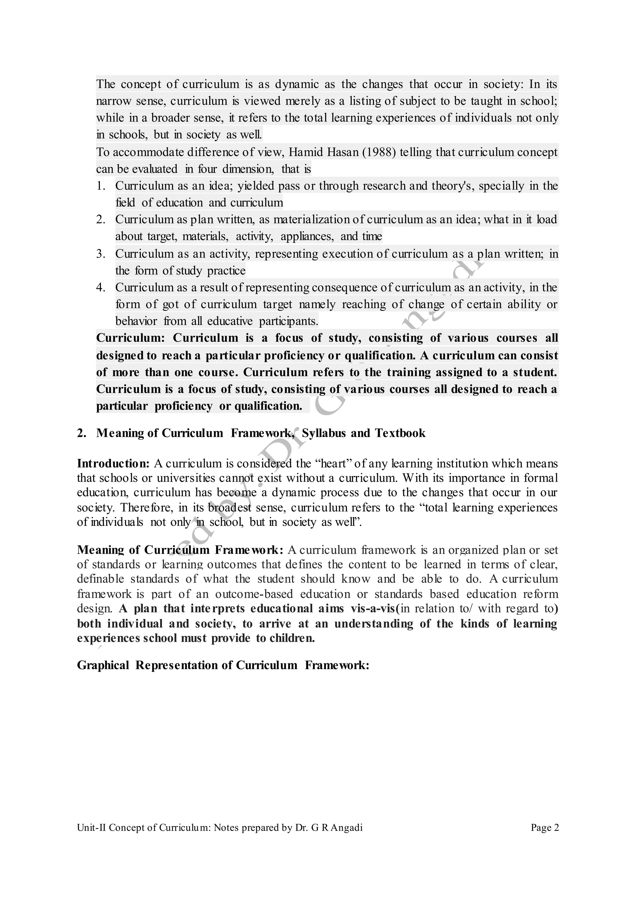 Concept of Curriculum: Meaning and Concept of curriculum, Meaning of ...