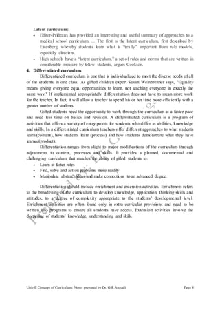 Concept of Curriculum: Meaning and Concept of curriculum, Meaning of ...
