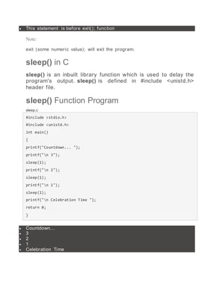 UNIT-II CP DOC.docx | Programming Languages | Computing