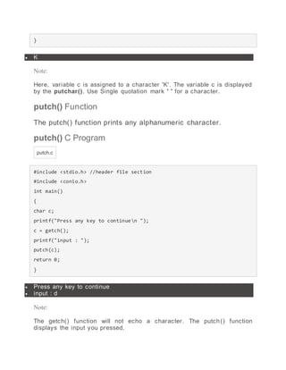 UNIT-II CP DOC.docx | Programming Languages | Computing