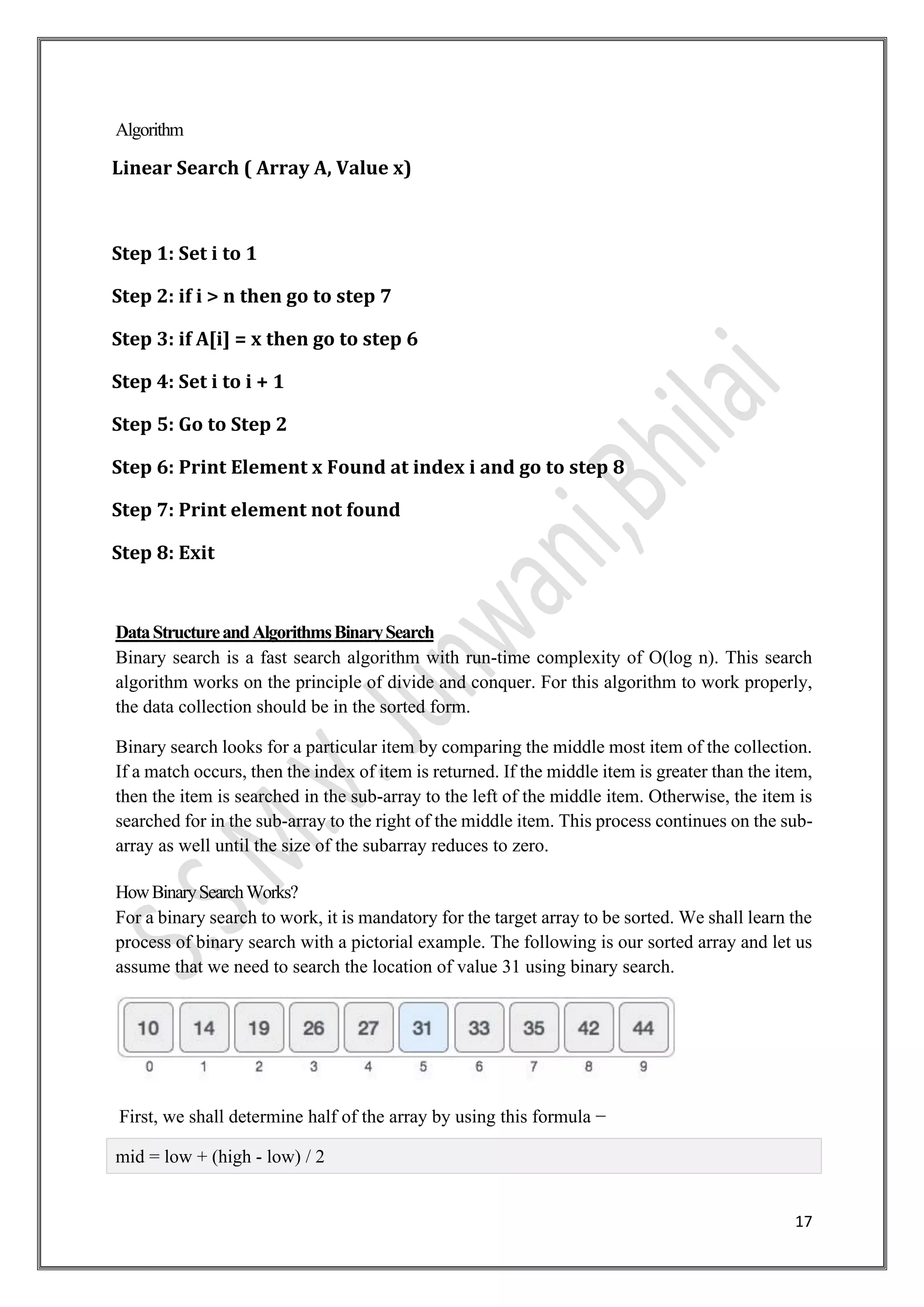 Unit Ii Data Structure Converted Pdf