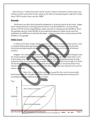 UNIT II - DECISION THEORY - QTBD - I MBA - I SEM | DOCX