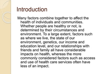 UNIT-II DETERMINANT OF HEALTH B.SC II YEAR.pptx