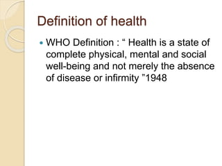 UNIT-II DETERMINANT OF HEALTH B.SC II YEAR.pptx