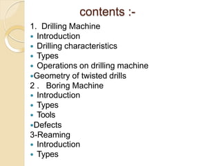 Drilling,boring & reaming.pptx
