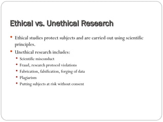UNIT-II Ethical Consideration in Nursing research.ppt