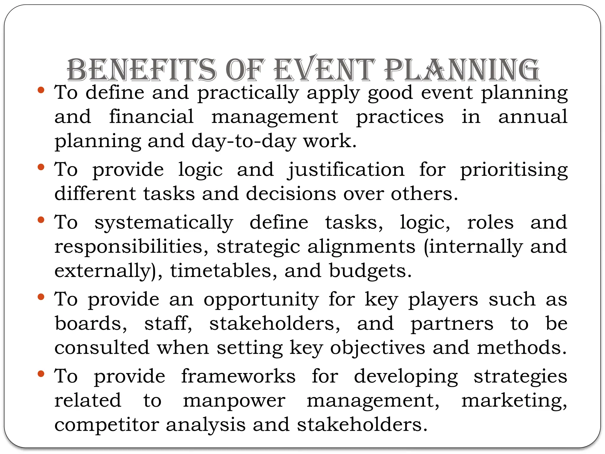 Strategic Planning Techniques for Successful Event Management | PPTX
