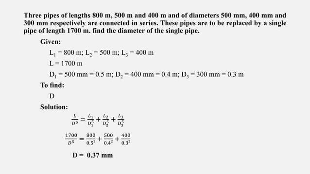 UNIT-II FMM-Flow Through Circular Conduits | PPT