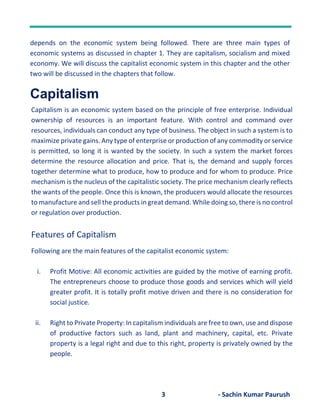 Economic System | Socialism | Capitalism | Mixed Economy | | PDF