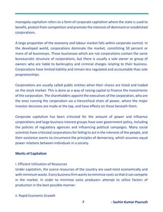 Economic System | Socialism | Capitalism | Mixed Economy | | PDF