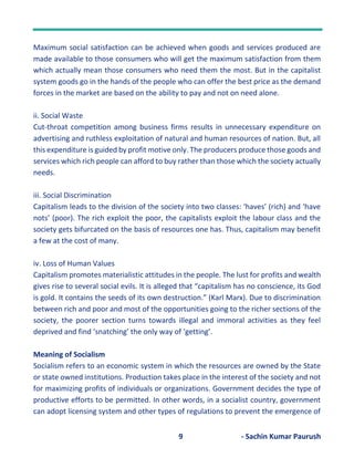 Economic System | Socialism | Capitalism | Mixed Economy | | PDF