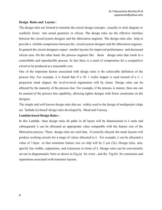 MOS and BiCMOS Circuit design Process | DOCX