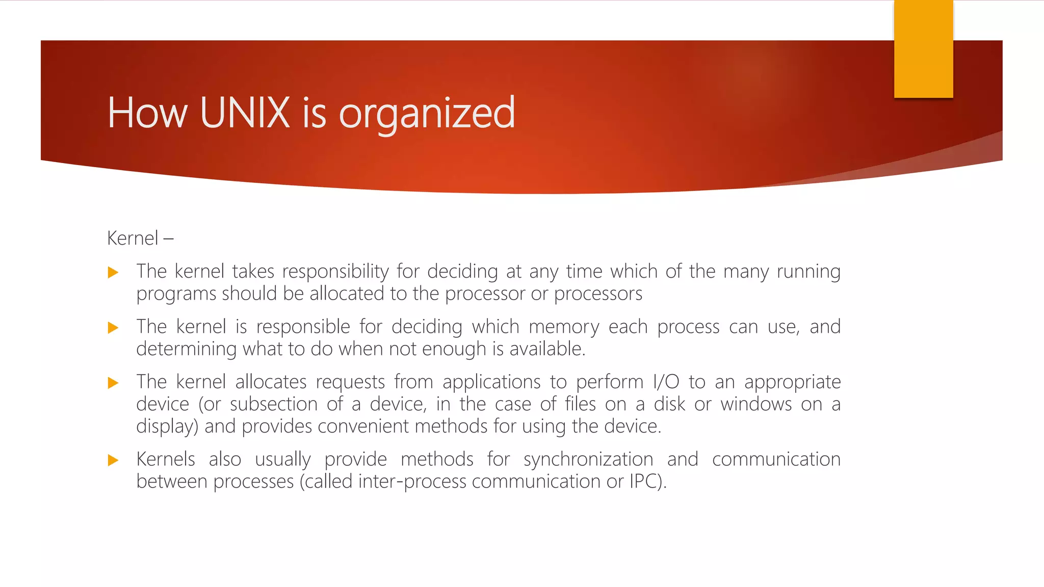 Introduction To Unix Pptx Operating Systems Computer Software And Applications