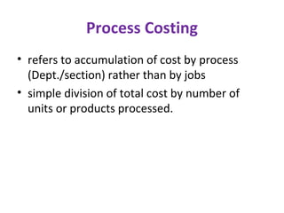 Process Planning & Cost Estimation | PPT