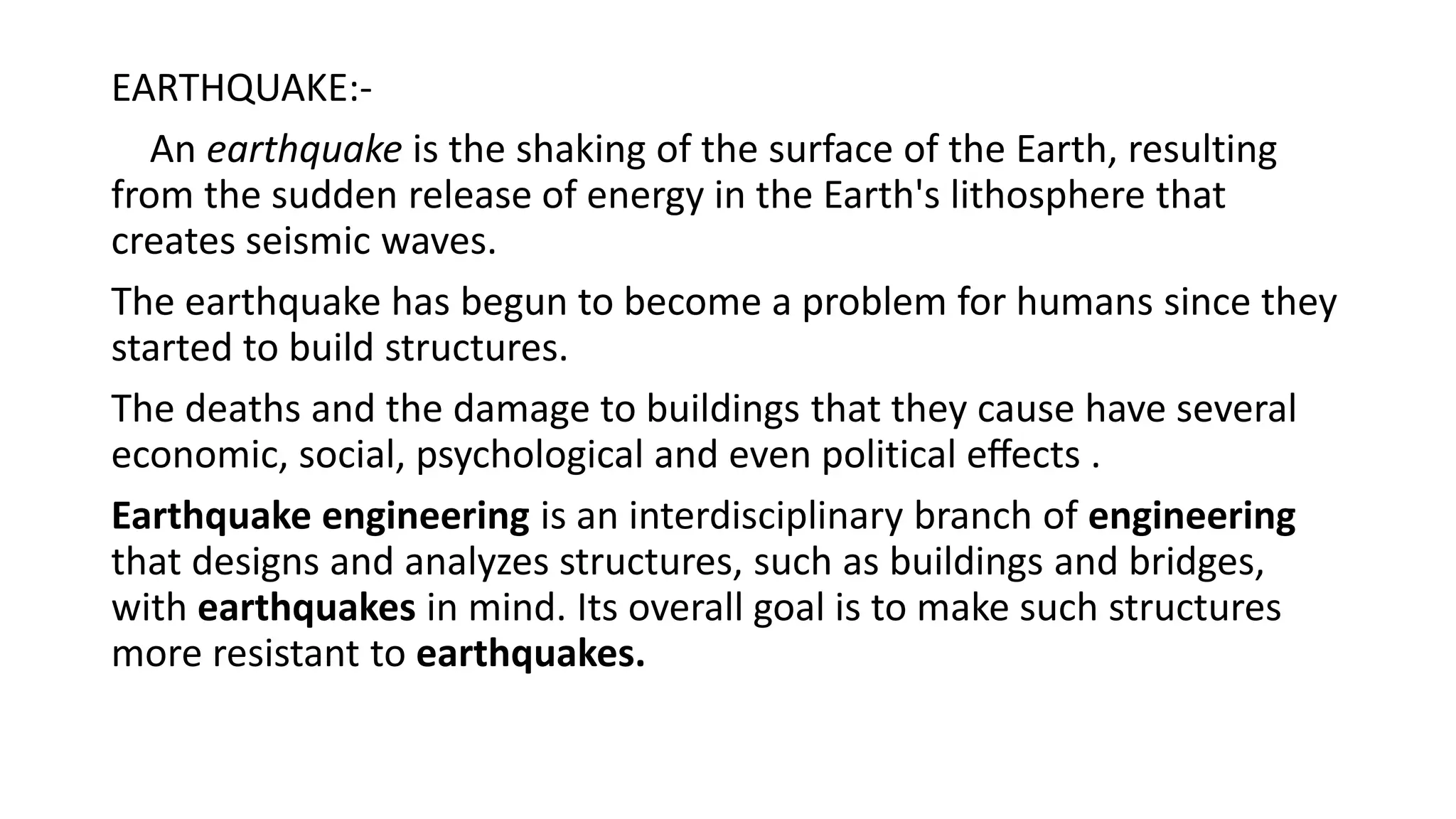 elements of seismology | PPTX