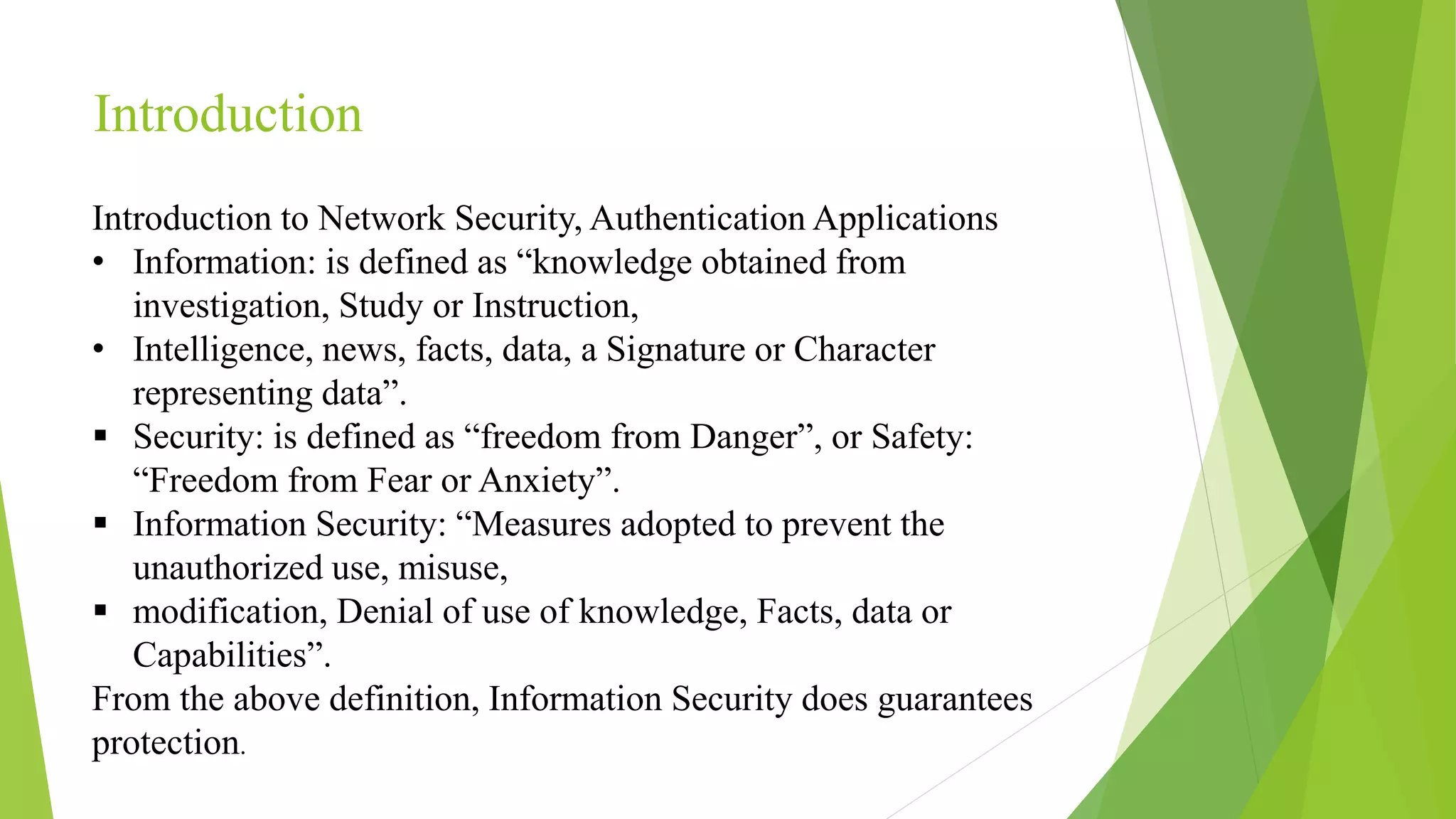 Network Security Practices-Authentication application | PPTX