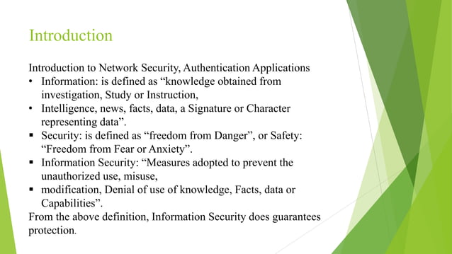 Network Security Practices-Authentication application | PPTX