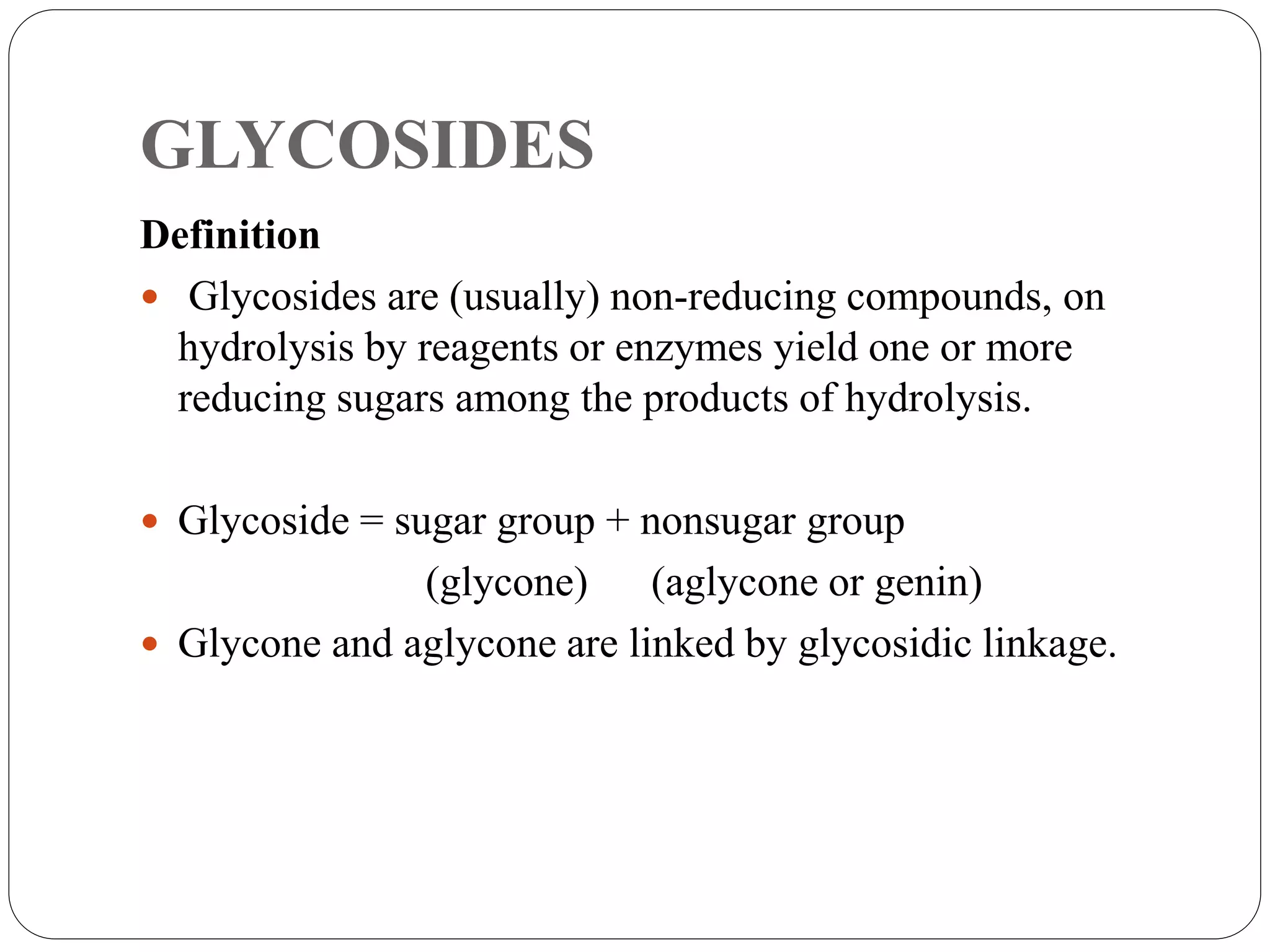 Structural elucidation and isolation of glycoside, purine and ...